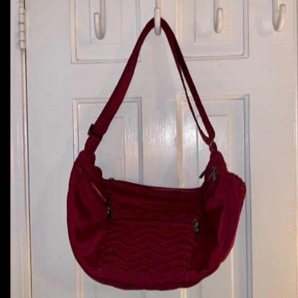 lug | Bags | Lug Boomerang Sling Crossbody Handbag Cranberry | Poshmark